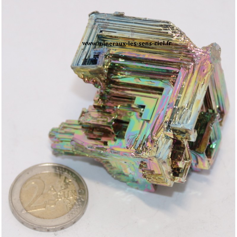 bismuth élément métal multicolore