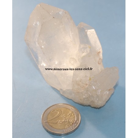 Pointe pierre cristal de roche brut 135grs